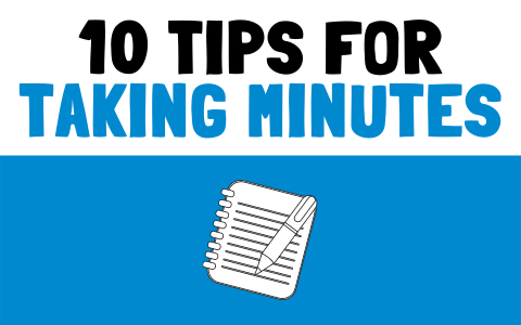 10 Tips for Taking Minutes | MNCCC.GOV